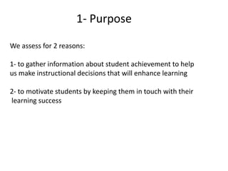 Student involved assessment for learning ppt by Hiba Armouche | PPTX