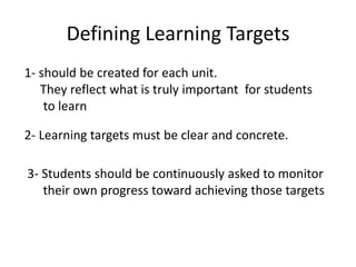 Student involved assessment for learning ppt by Hiba Armouche | PPTX
