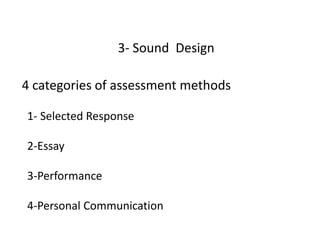 Student involved assessment for learning ppt by Hiba Armouche | PPTX