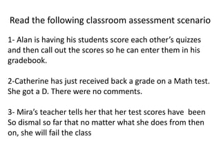 Student involved assessment for learning ppt by Hiba Armouche | PPTX