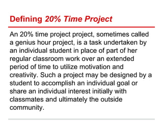 Student-Led Conferences and 20% Time Projects for Elementary Classrooms ...