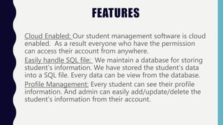 Student Management System Presentation Slide | PPTX