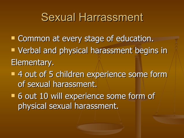 Student On Student Sexual Harassment Ppt | PPT