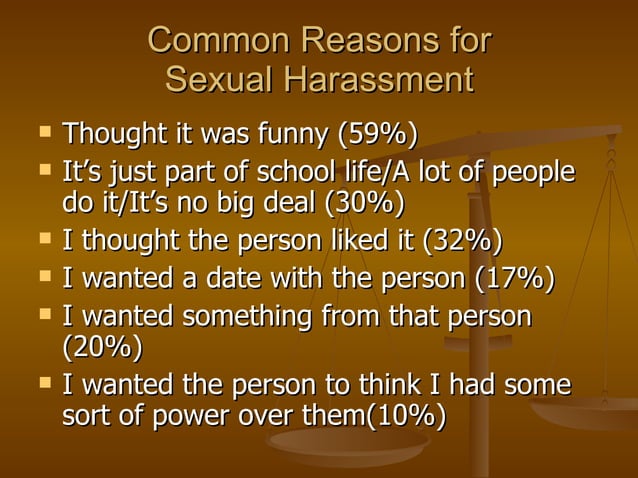 Student On Student Sexual Harassment Ppt | PPT