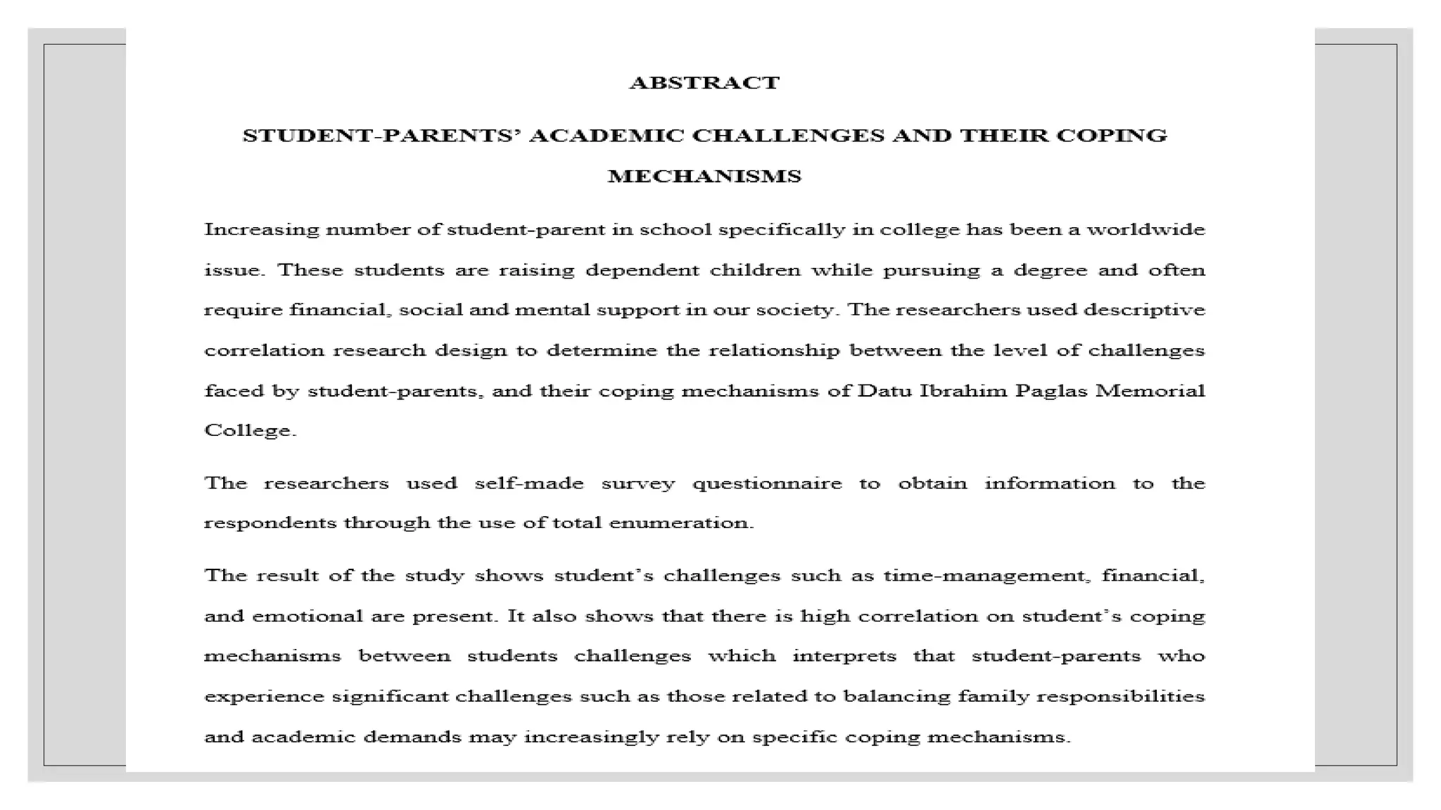 STUDENT-PARENTS’ ACADEMIC CHALLENGES AND THEIR COPING MECHANISMS.pptx