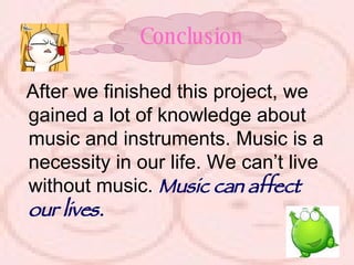 Student Project: Musical Instruments | PPT