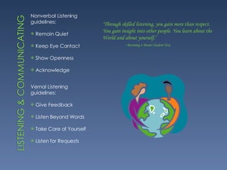 Student Success Chapter 8 Communicating | PPT | Parenting Babies and ...