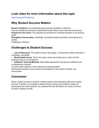 Student-Success-Creating-a-Road-Map.ppt. | PPT