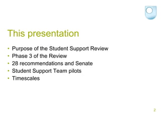 Student support-seminar | PPT