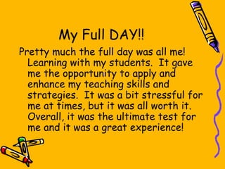 Student Teaching Experience | PPT