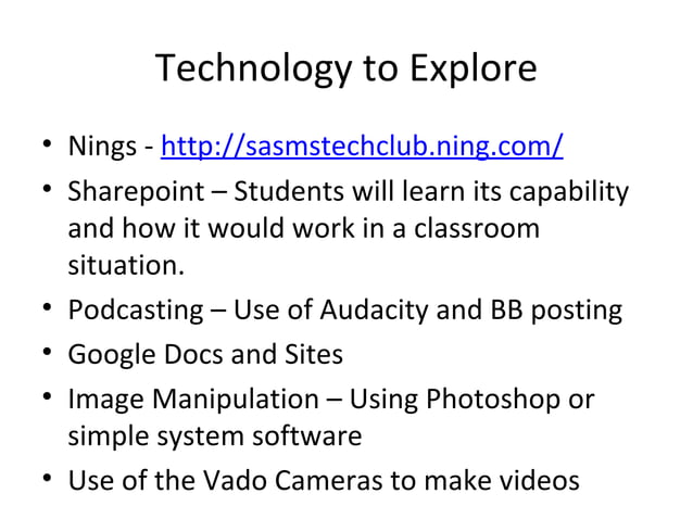 Student Tech Club Meeting 1 | PPT