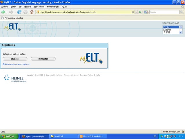Student Tutorial My Elt | PPT