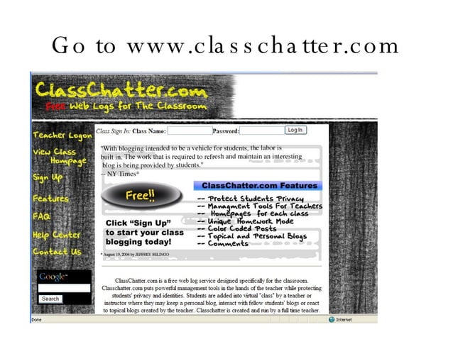 Student Using Class Chatter | PPT | Secondary Education | Education