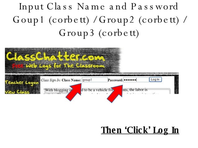 Student Using Class Chatter | PPT