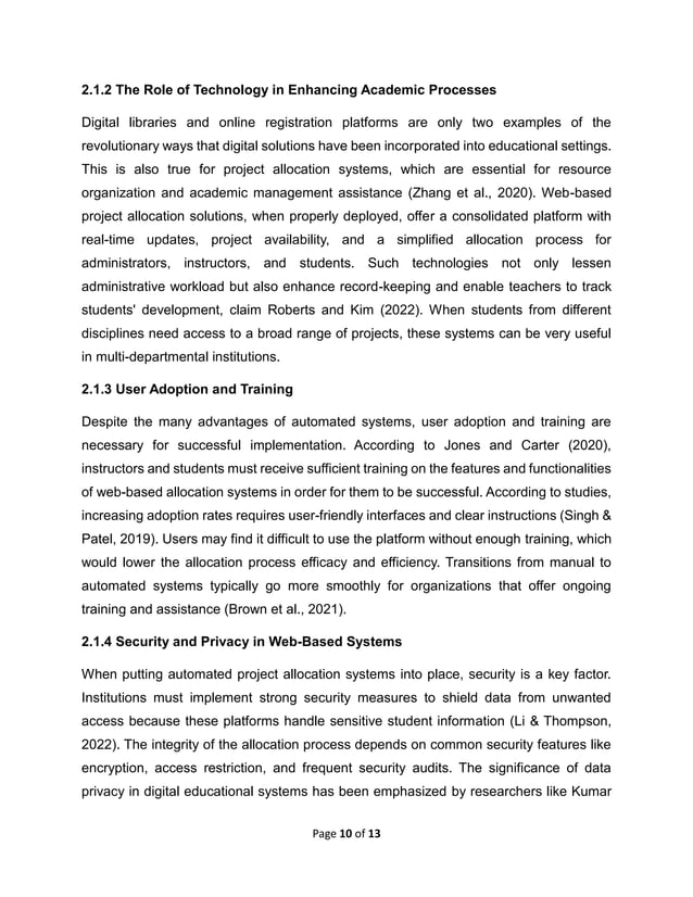 STUDENT’S PROJECT ALLOCATION AND MANAGEMENT SYSTEM | PDF