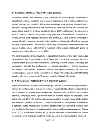 STUDENT’S PROJECT ALLOCATION AND MANAGEMENT SYSTEM | PDF