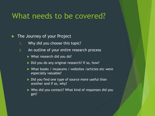 Student guide to the presentation | PPTX