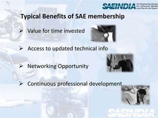 SAEINDIA | Student Activities | PPTX