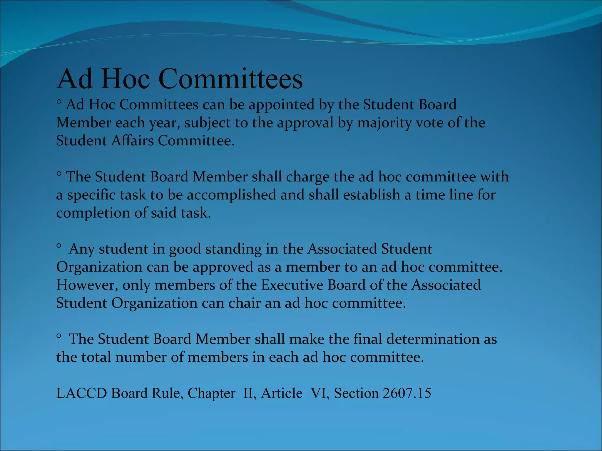 Student Affairs Committee | PPT