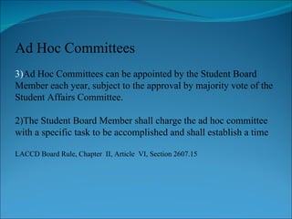 Student Affairs Committee | PPT