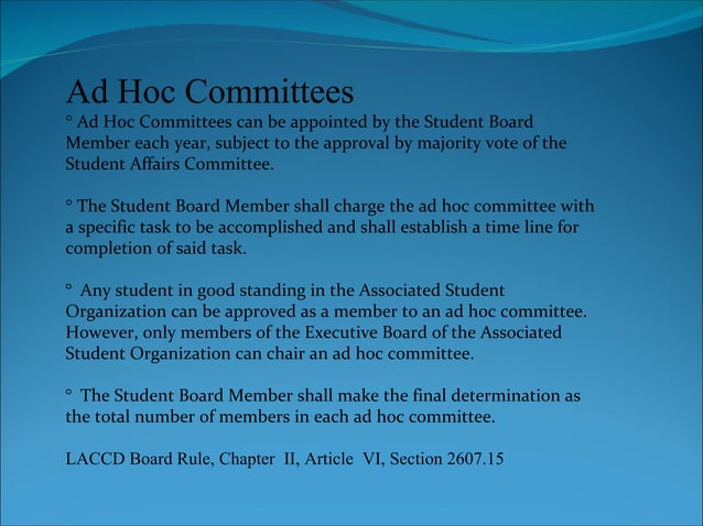 Student Affairs Committee | PPT