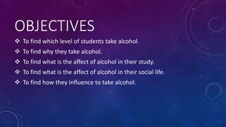 Student alcohol consumption | PPT