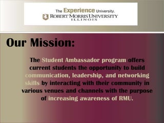 Student Ambassador Final Presentation | PPTX