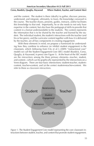 Student and teacher engagement | PDF