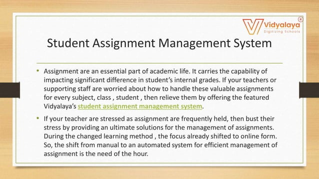 Student assignment management system | PDF