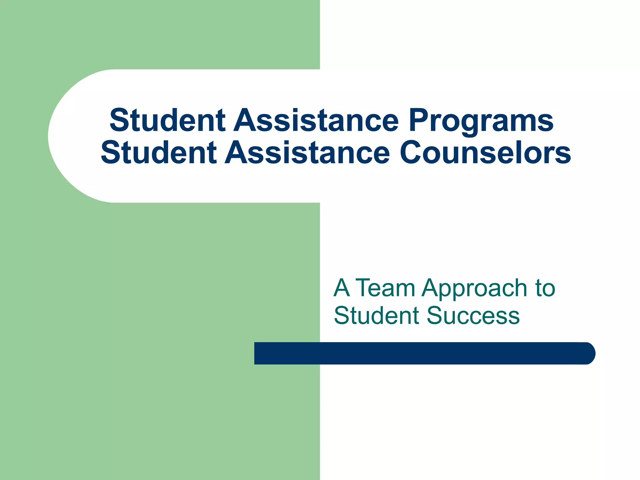 Student Assistance Program | PPT