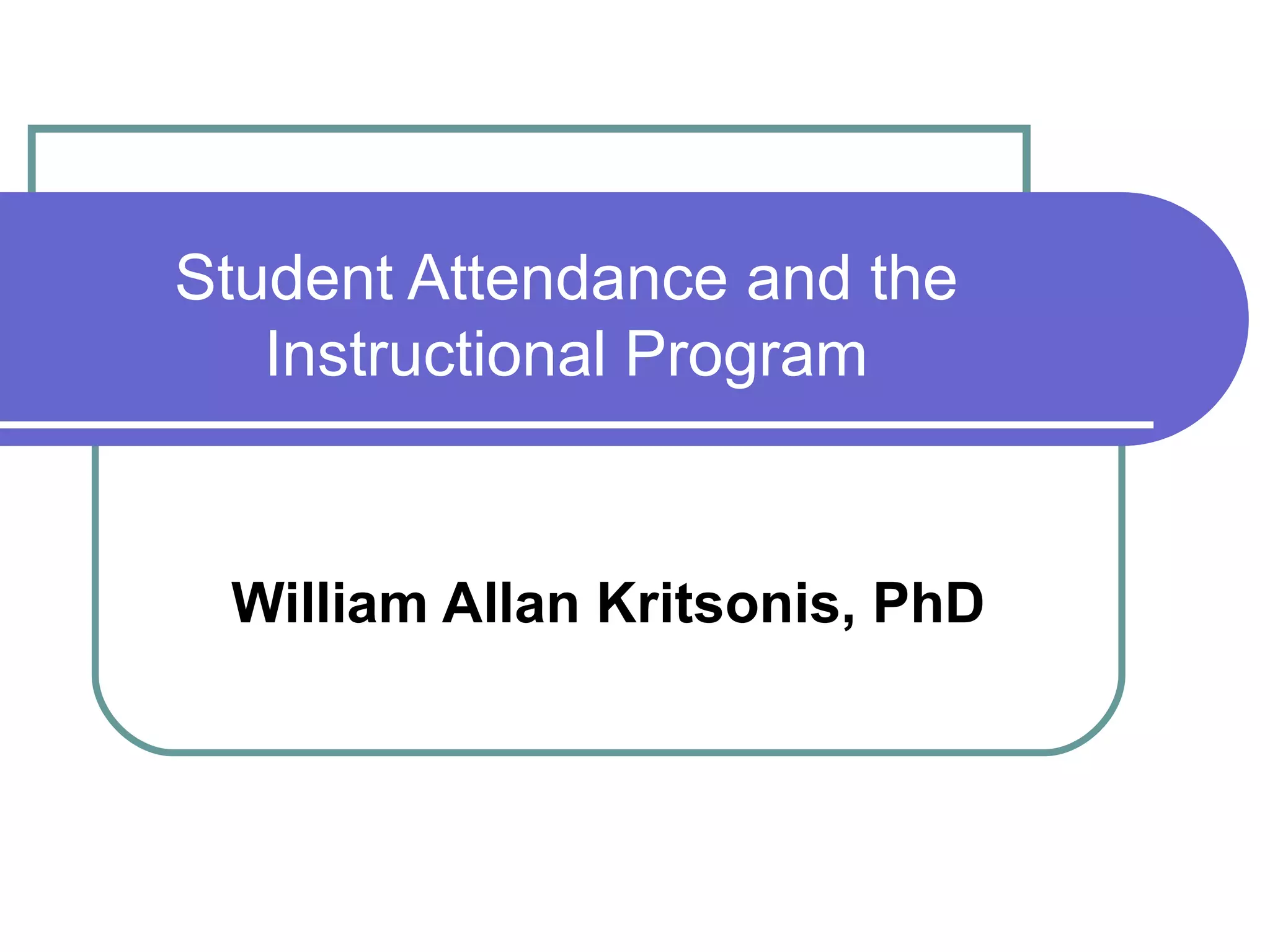 Student Attendance | PPT