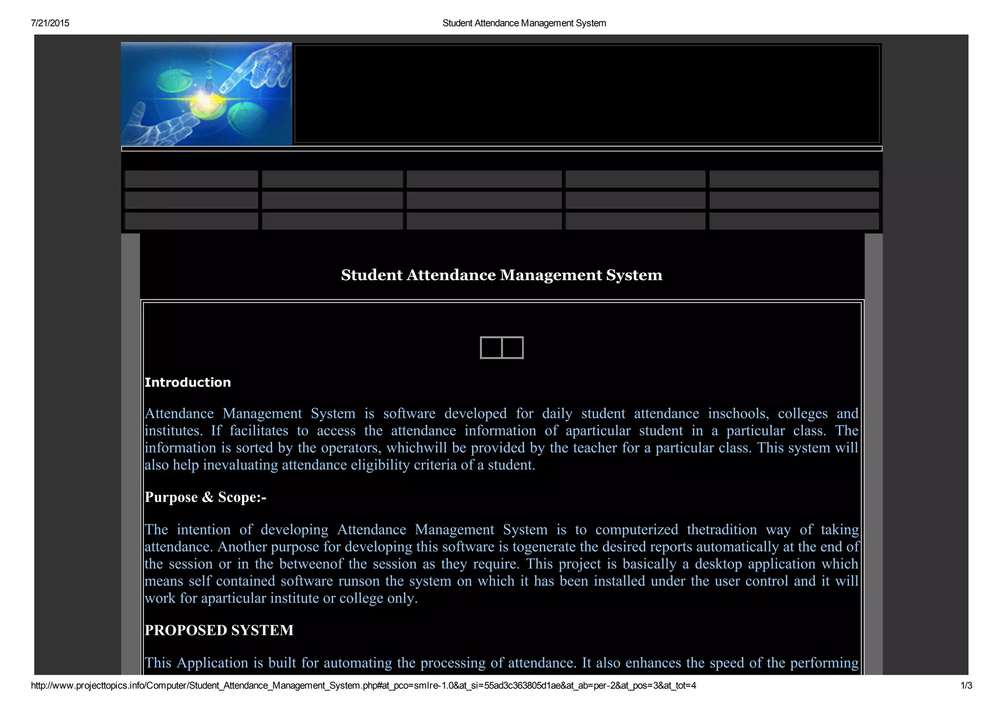 Student attendance management system | PDF