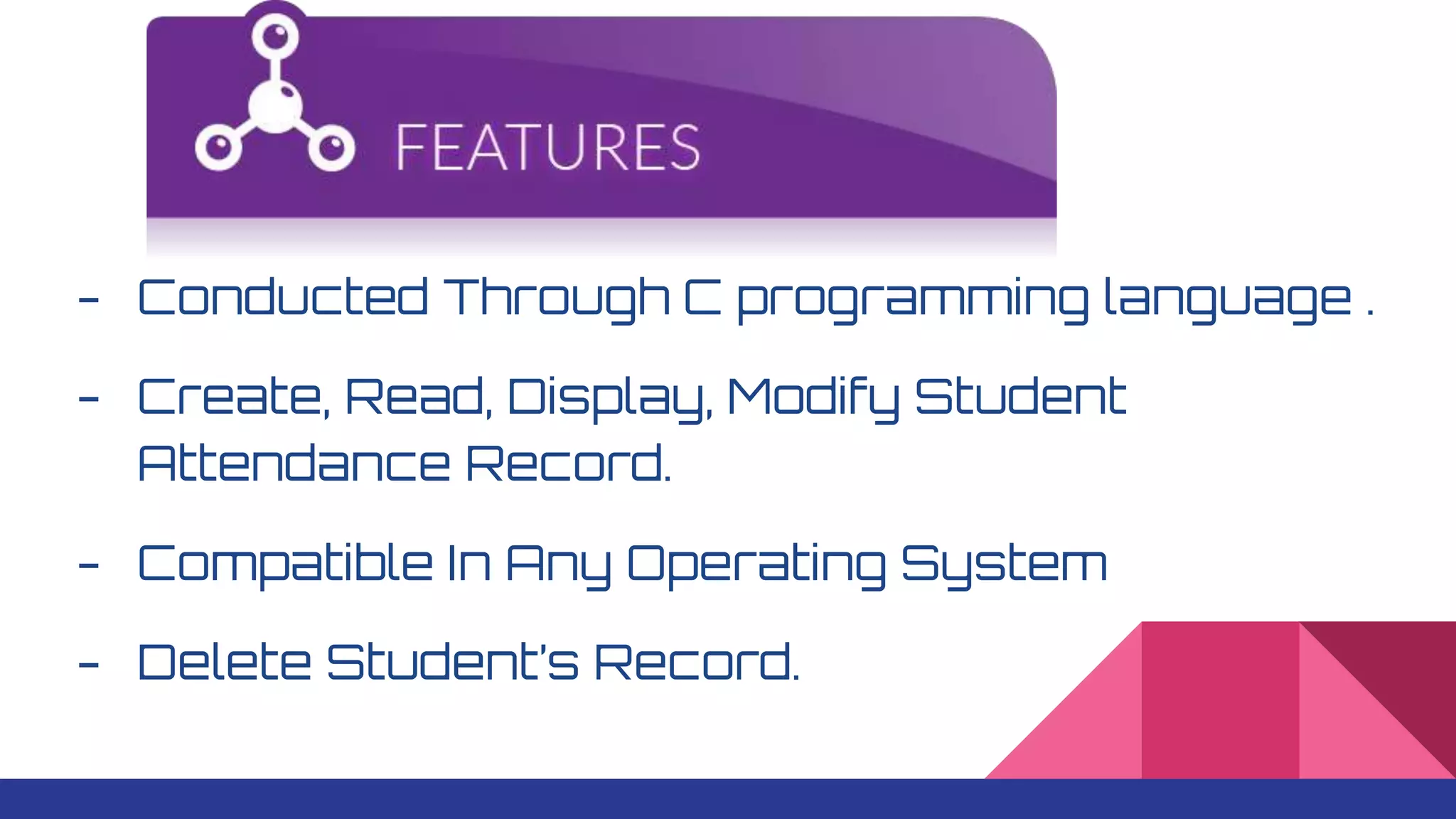 Student attendance system | PPTX