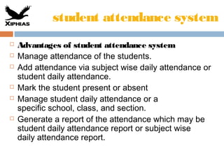 Student attendance system | PPT