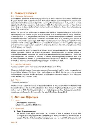 Student beans marketing plan | DOCX