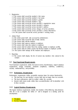 Student biometric identification srs | DOCX