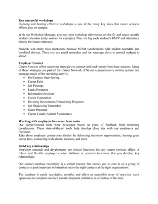Student career service management system | DOC