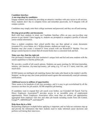 Student career service management system | DOC
