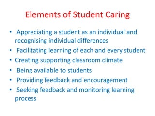 Student caring in higher education | PPTX