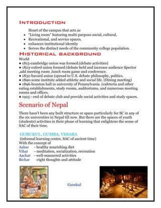 Literature Reivew of Student Center Design | PDF