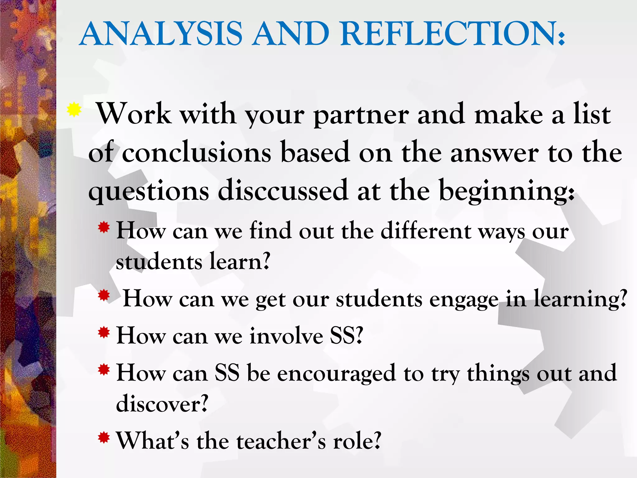 Student centered learning | PPT