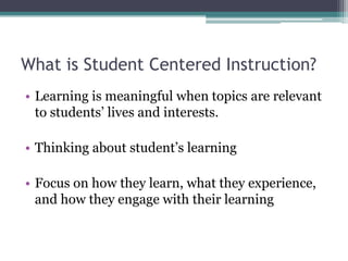Student centered mathematics | PPTX