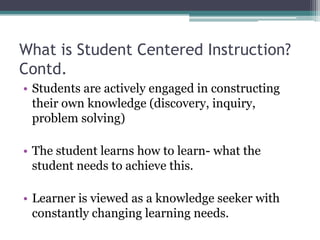 Student centered mathematics | PPTX