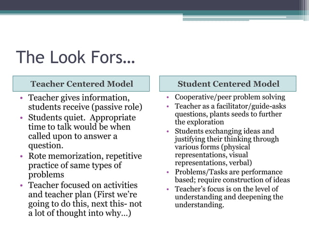 Student centered mathematics | PPTX