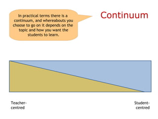 Student centred notes | ODP