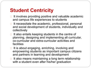 Student centricity | PPT