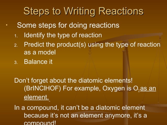 Student ch 7 chemical reactions | PPT