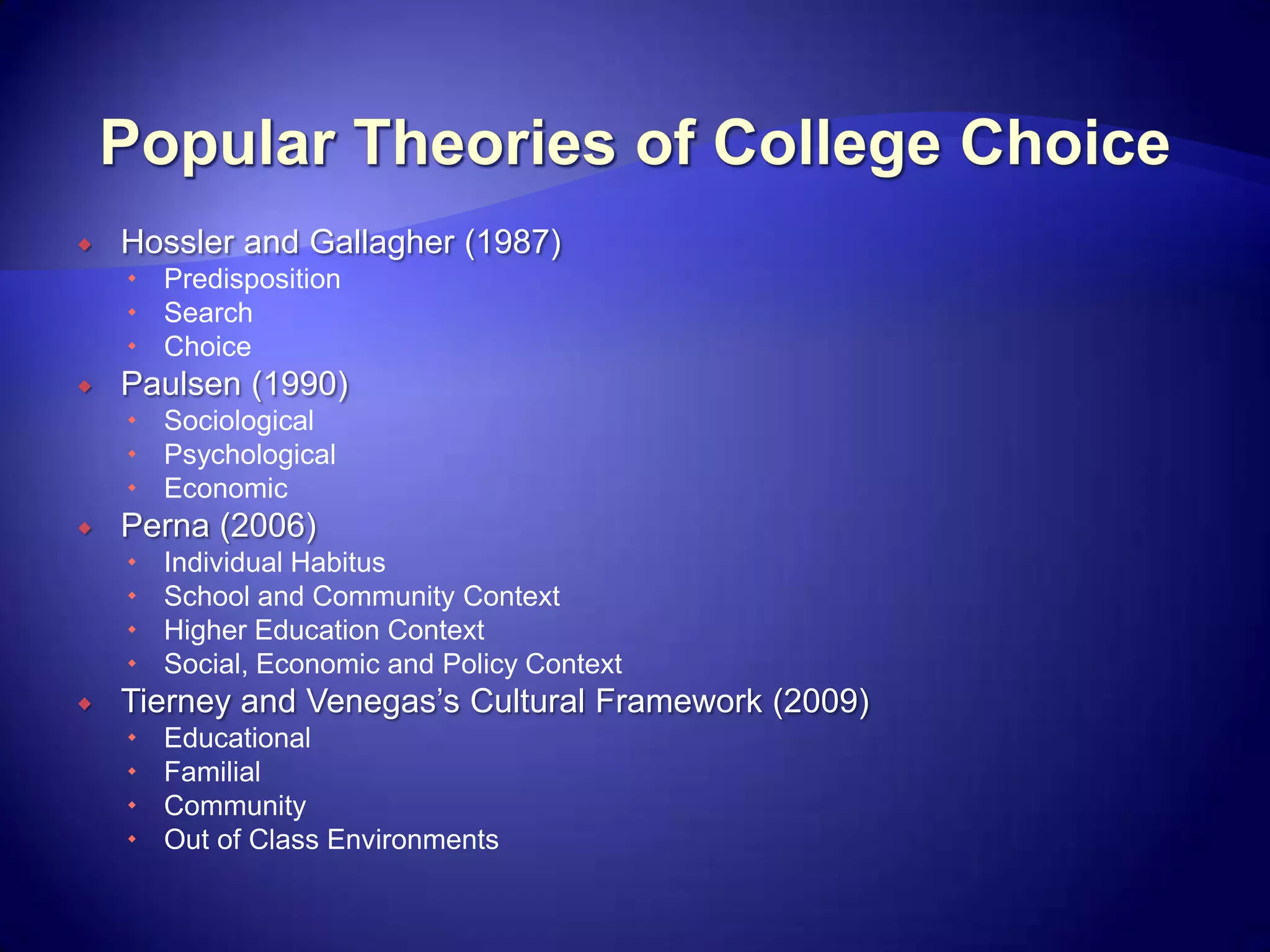 Student choice | PPTX
