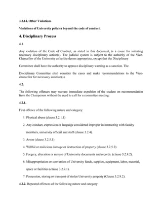 Student code of conduct | DOCX