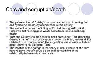 Student collaborative notes on the novel The Great Gatsby by Fitzgerald ...